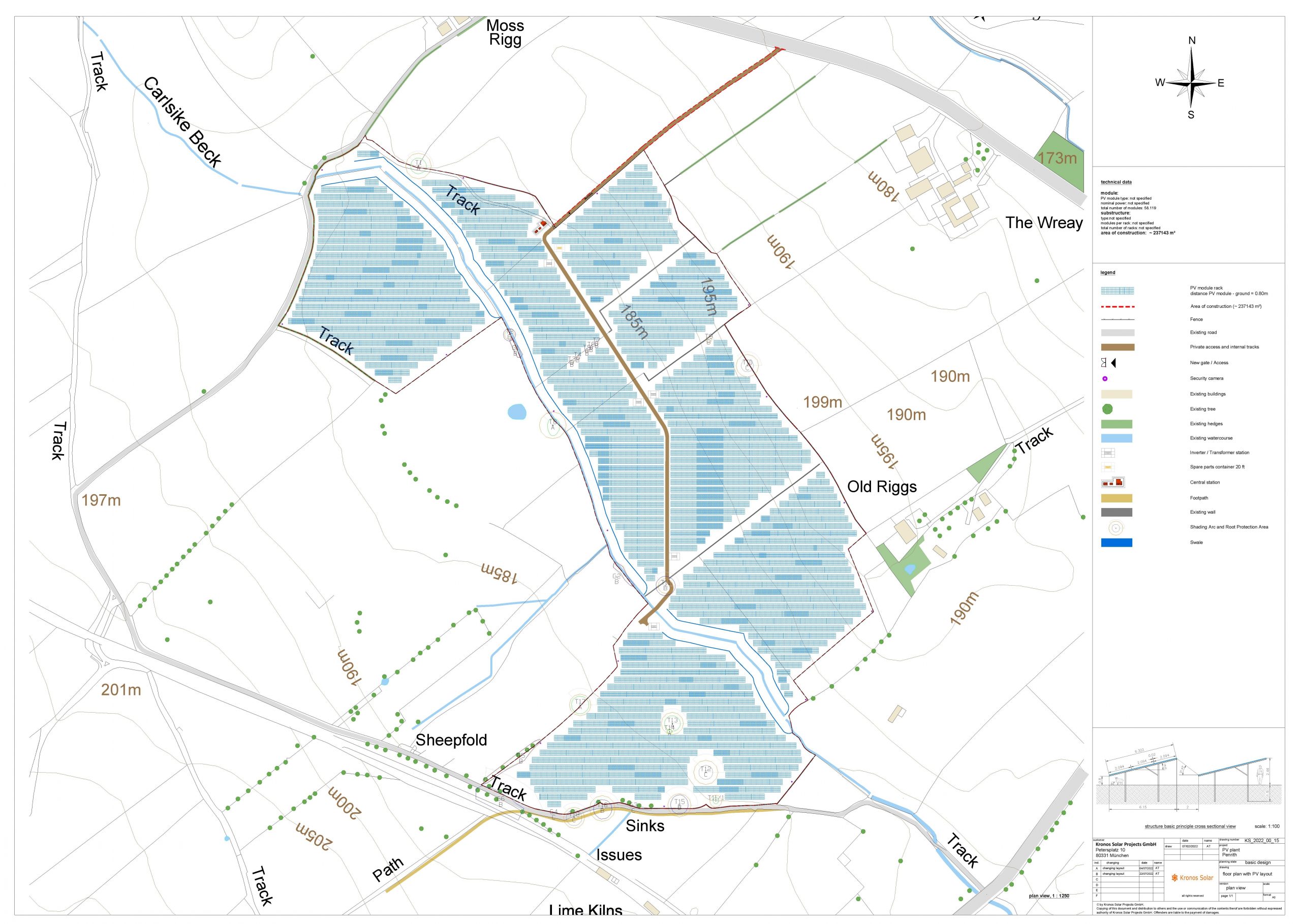Design – Solar Farm near Pallet Hill